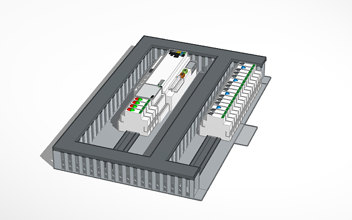 3D design Opstelling materiaal luchtsluis siemens PXC4.e16 - Tinkercad
