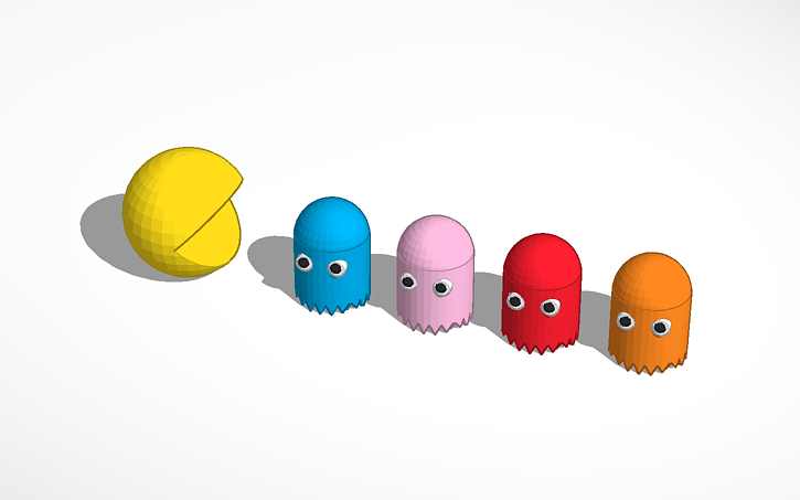 3D design Pacman | Tinkercad