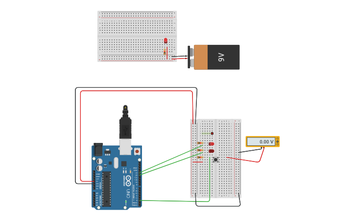 Circuit design Intro Arduino - Tinkercad