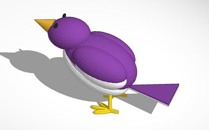 3D design Violet backed strling - Tinkercad