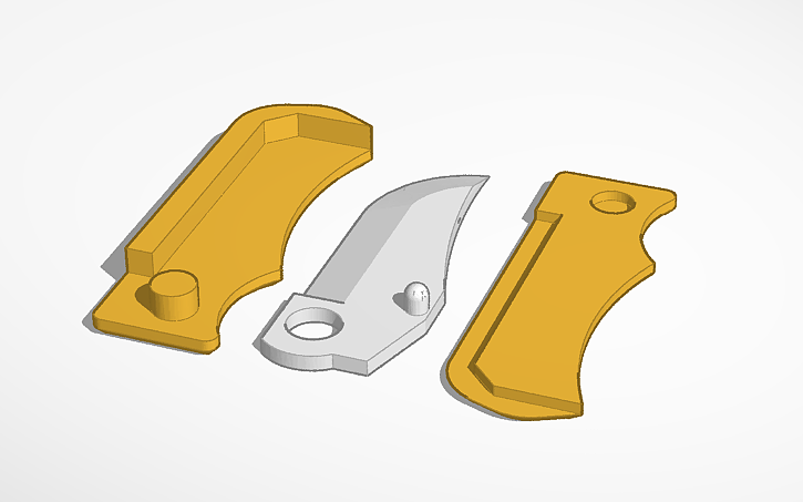 3D design Pocket Knife - Tinkercad