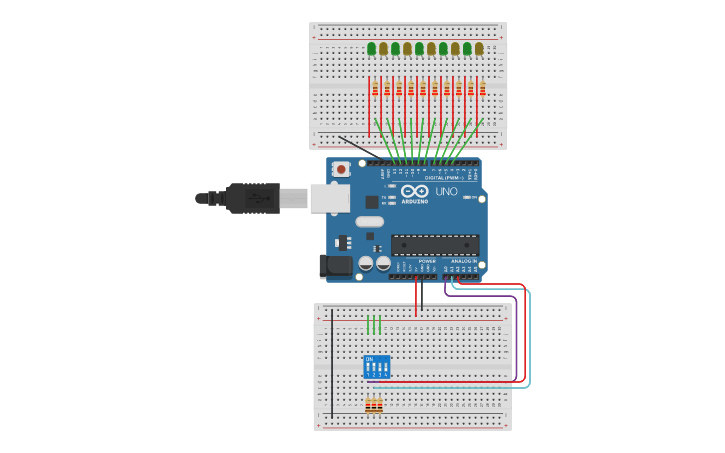 Circuit design PRACTICA 23 | Tinkercad