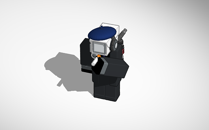 3D design Commander cameraman - Tinkercad