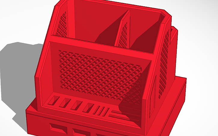 3D design Rugged Desktop Organizer with USB hub. | Tinkercad