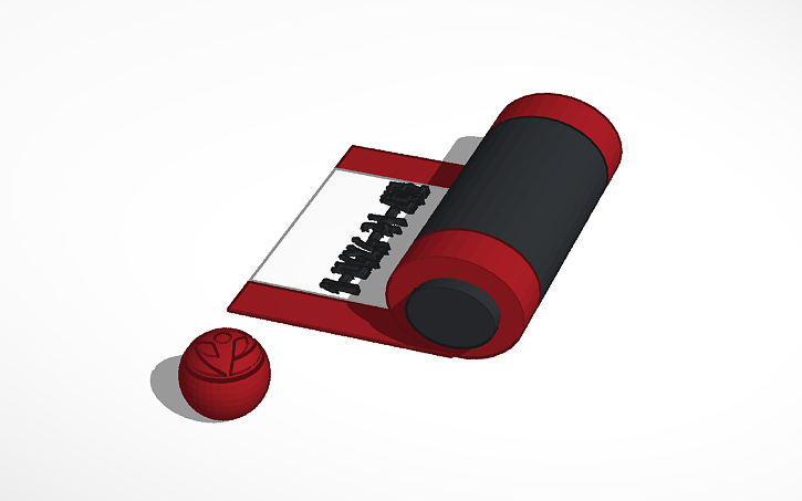 3D design Naruto's sage scroll | Tinkercad