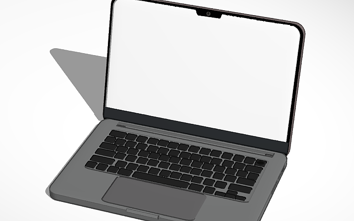 3D design Macbook Pro 14/16 M1 Pro/M1 Max/M2 Pro/M2 Max - Tinkercad