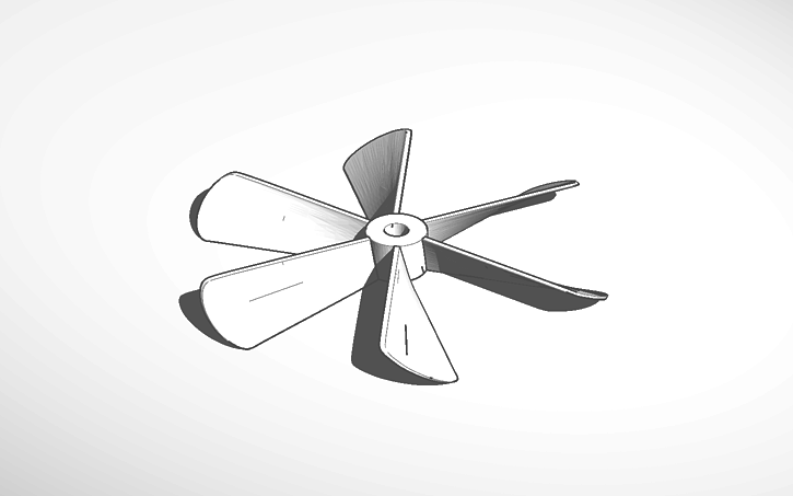 3D design Fan Blade - Tinkercad