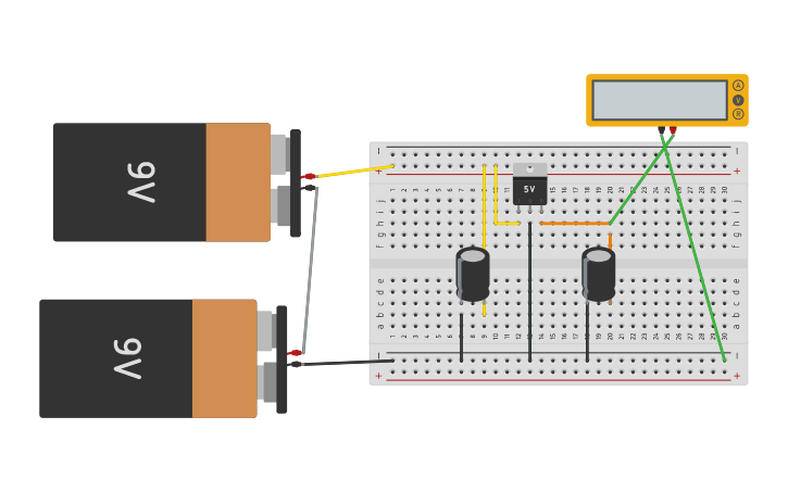 Circuit design Regulador de Tensao | Tinkercad Circuit design Regulador de Tensao | Tinkercad