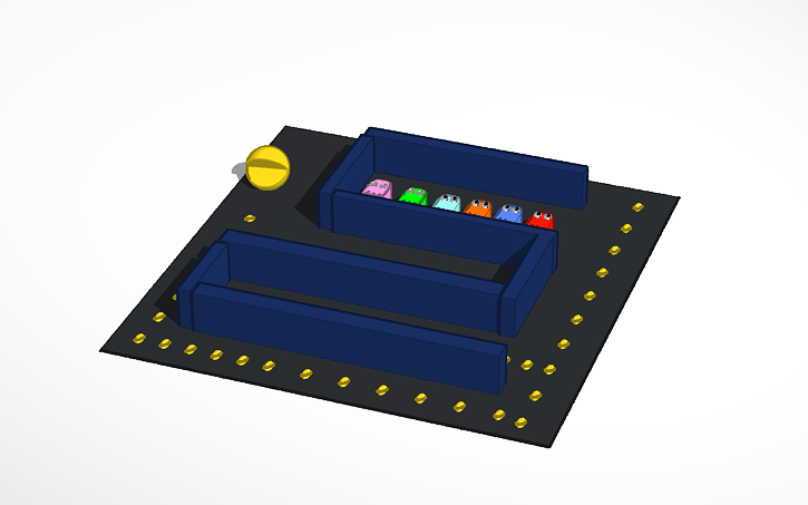 3D design Pacman - Tinkercad