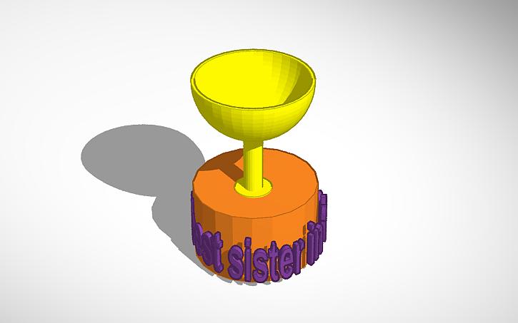 3d Design Best Sister Ever Tinkercad