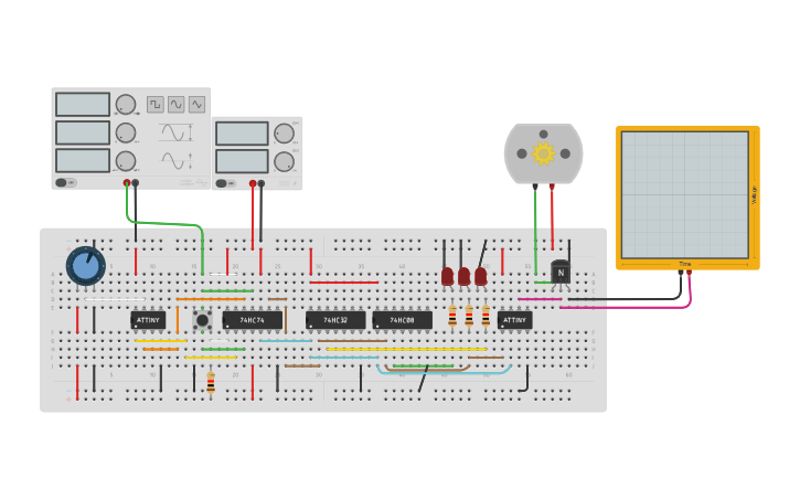 Circuit design Ejercicio 3 Laboratorio 7 | Tinkercad
