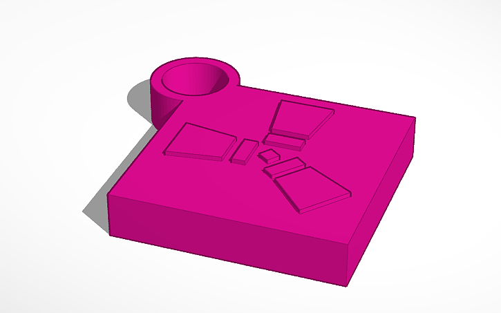 3D design Rust logo - Tinkercad