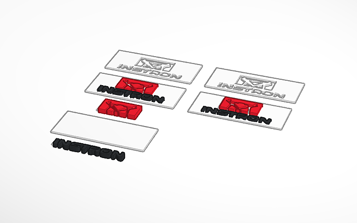 3D design Instron Logo | Tinkercad