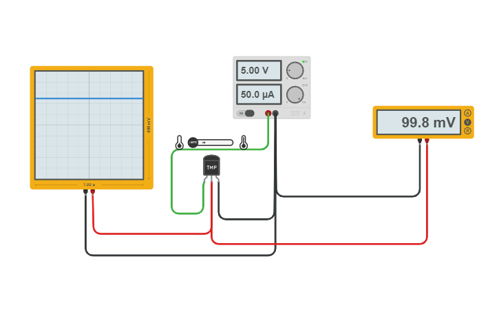 Circuit design Temperature Sensor - Tinkercad
