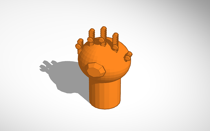 3D design manopla - Tinkercad