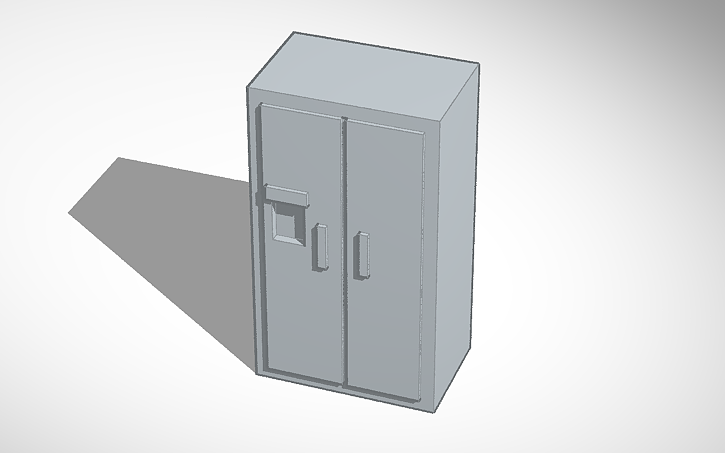 3D design Refrigerator - Tinkercad