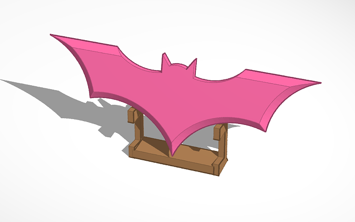 3D design Batarang Stand | Tinkercad