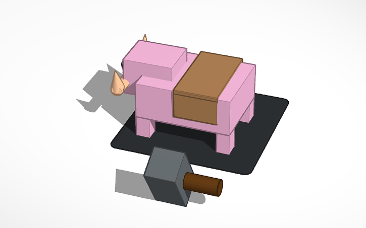 3D design hog rider - Tinkercad