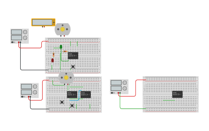 Circuit design relé - Tinkercad