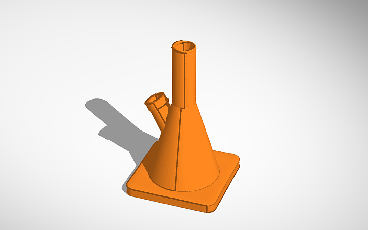 3d Design Traffic Cone Bong Tinkercad