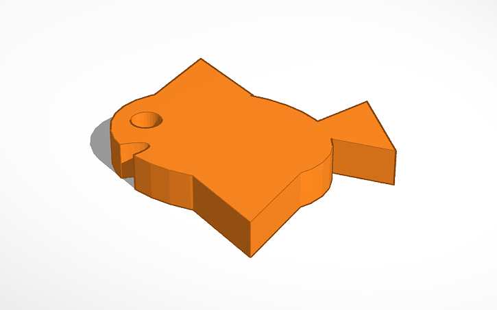 3D design fish onament | Tinkercad