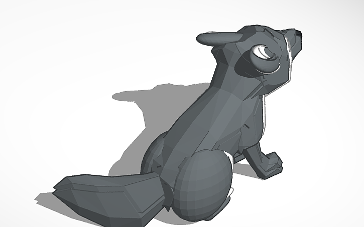 3D design wolf - Tinkercad