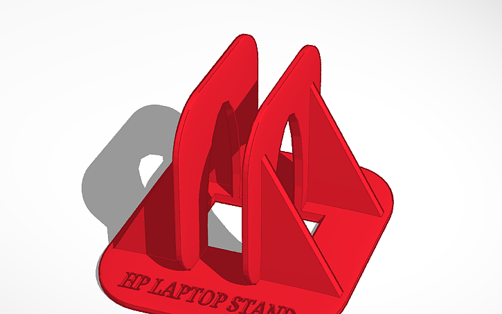 3D design HP Laptop stand - Tinkercad