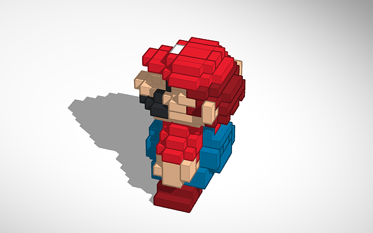 3D design Mario Voxel Design 4 - Tinkercad
