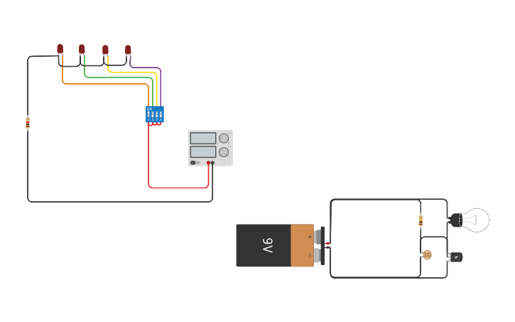 Circuit design Actividad 3 - Tinkercad