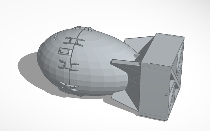 3D design Fat Man Atomic Bomb | Tinkercad
