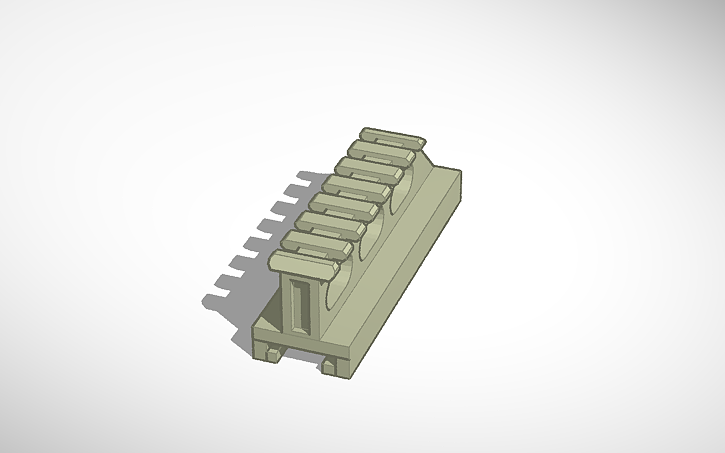 3D design Nerf Rival Rail Riser - Tinkercad
