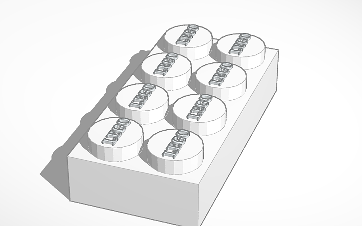 3D design LEGO Brick - Tinkercad