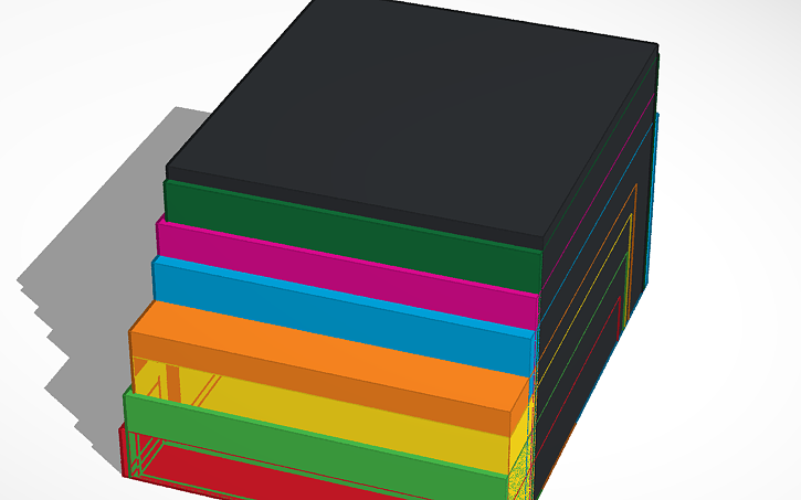 3D design Stack of Books - Tinkercad
