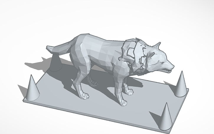 3D design Wolf - Tinkercad