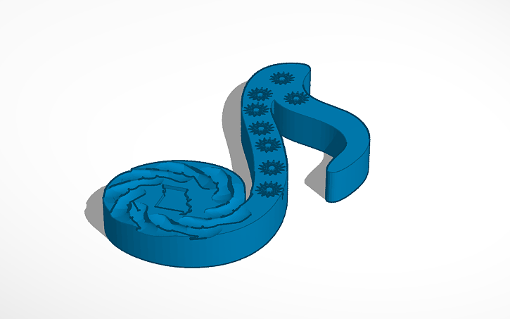 3D design Mr.Thomas' music note - Tinkercad