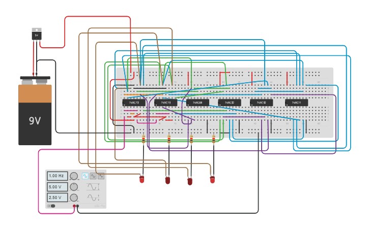 Circuit design Copy of Copy of Debugging Final - Tinkercad