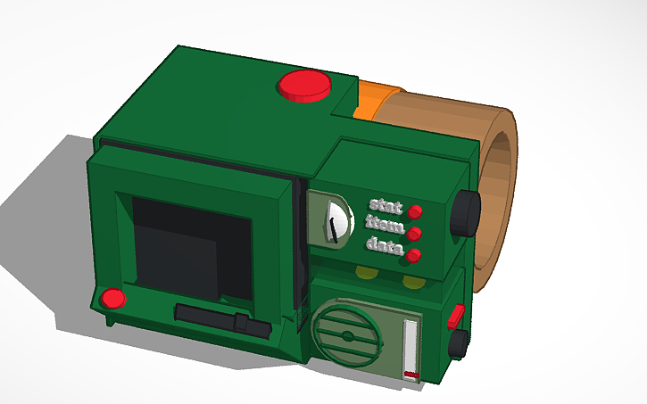 3D design pip boy - Tinkercad