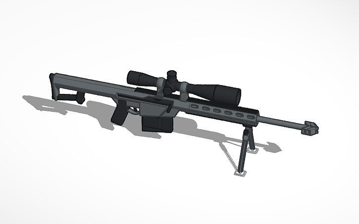 3D design Barrett M82A1 AMR | Tinkercad