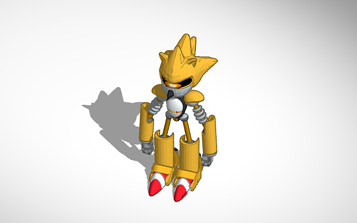 3d Design Super Mecha Sonic Tinkercad