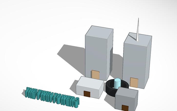 3D design The Twin Towers | Tinkercad