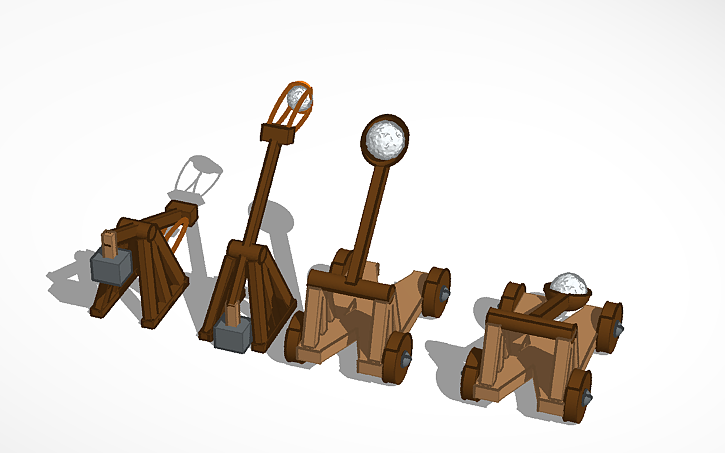 3D design trebuchet | Tinkercad