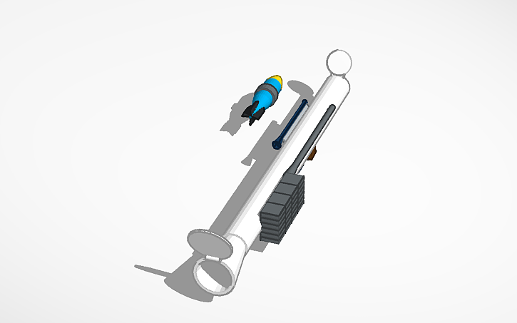3D design M-2090 Portable Nuke Launcher - Tinkercad