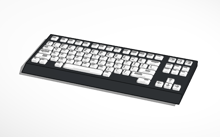 3D design Keyboard - Tinkercad