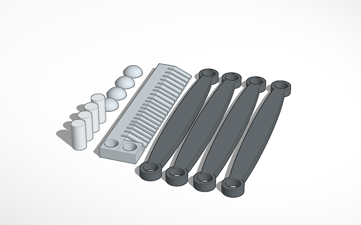 3D design Butterfly Comb - Tinkercad