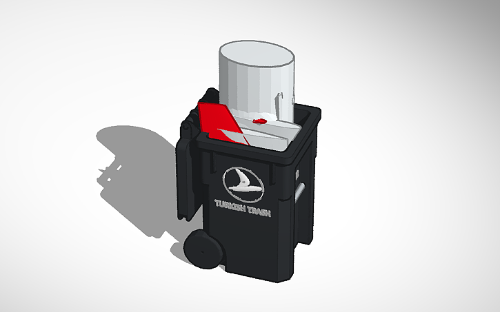 3D design Overflowing trash | Tinkercad