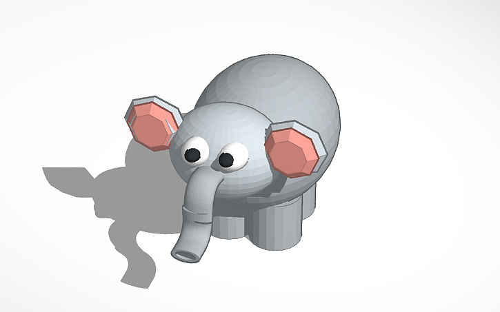 3D design Elephant - Tinkercad