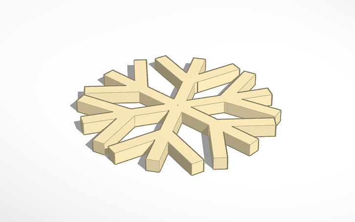 3D design snow - Tinkercad