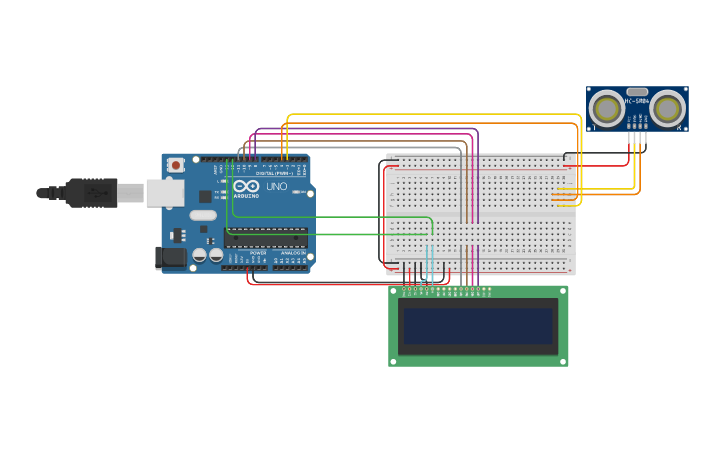 Circuit design Sensor 1 | Tinkercad