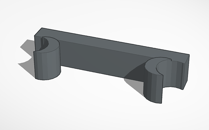 3D design wall mounted cable organizer pro.2 - Tinkercad