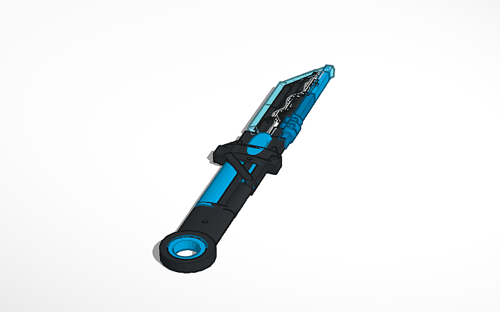 3D design Valorant VCT Lock//In Knife - Tinkercad